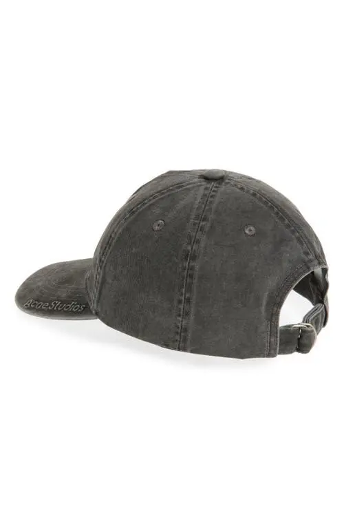 Acne Studios Heart Charm Baseball Cap - Faded Black | Editorialist